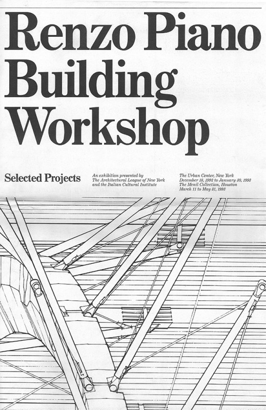 Renzo Piano Building Workshop - The Architectural League of New York