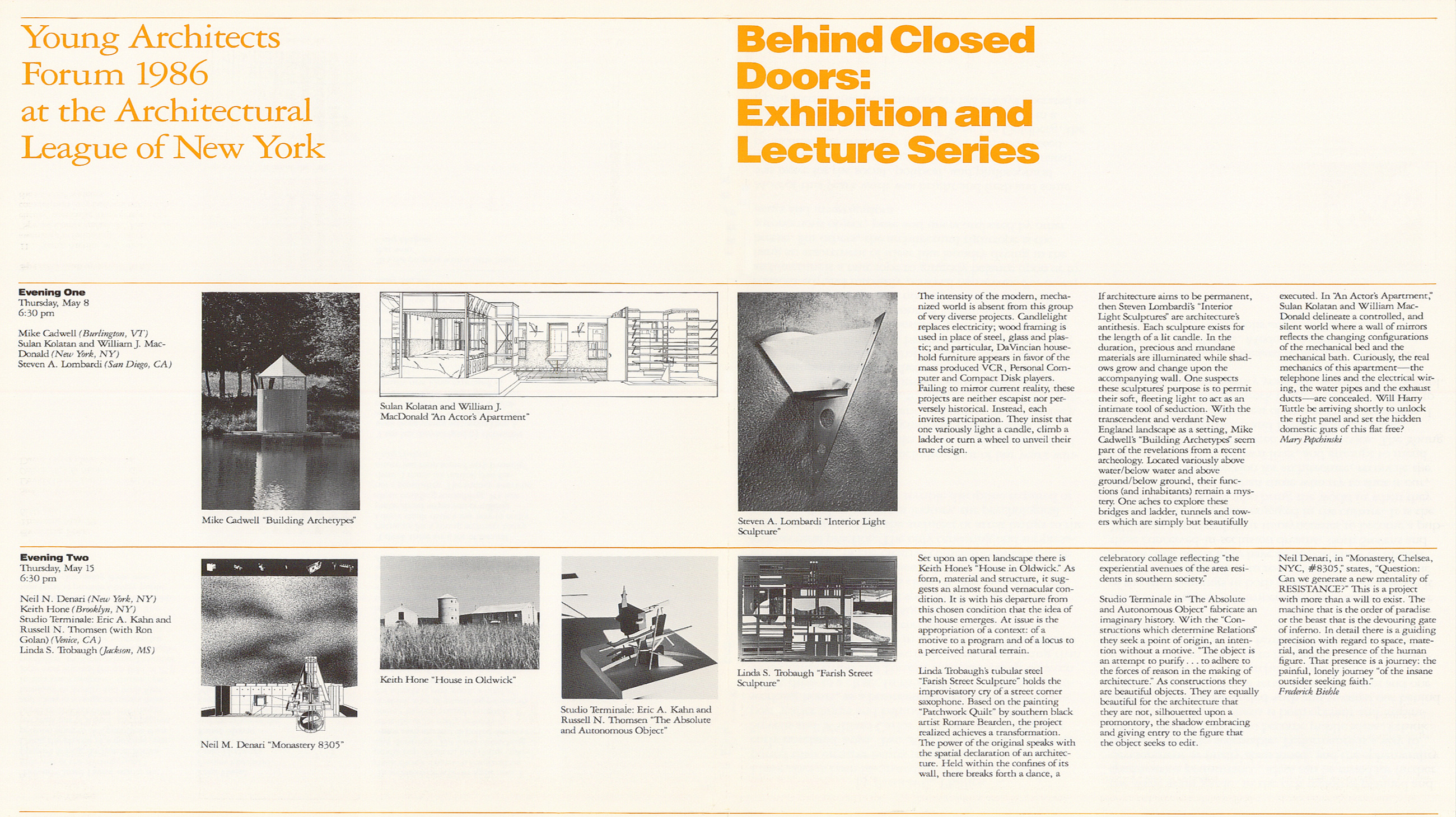 Hero_1986_winners - The Architectural League of New York