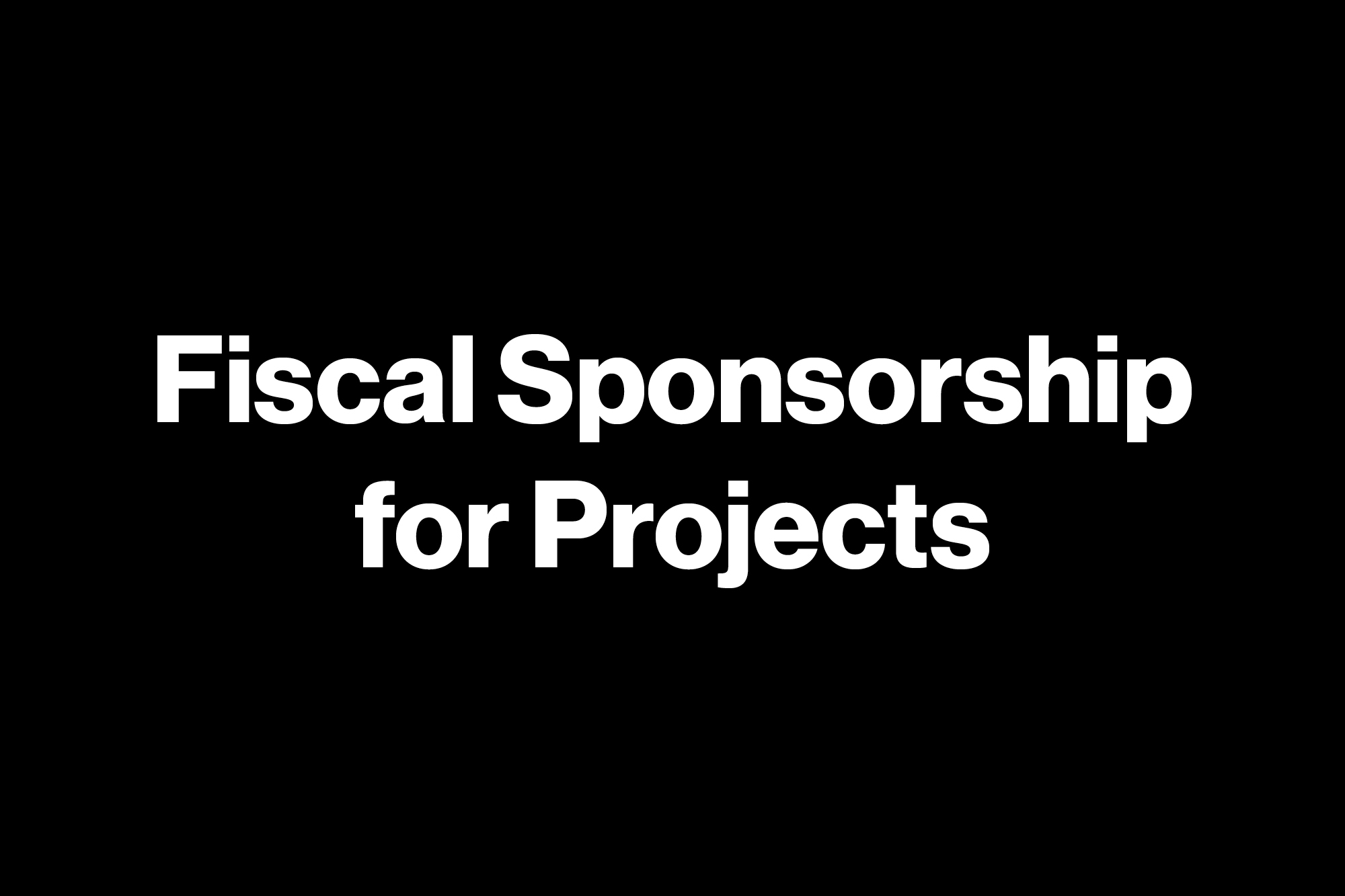 Fiscal Sponsorship for Projects - The Architectural League of New York