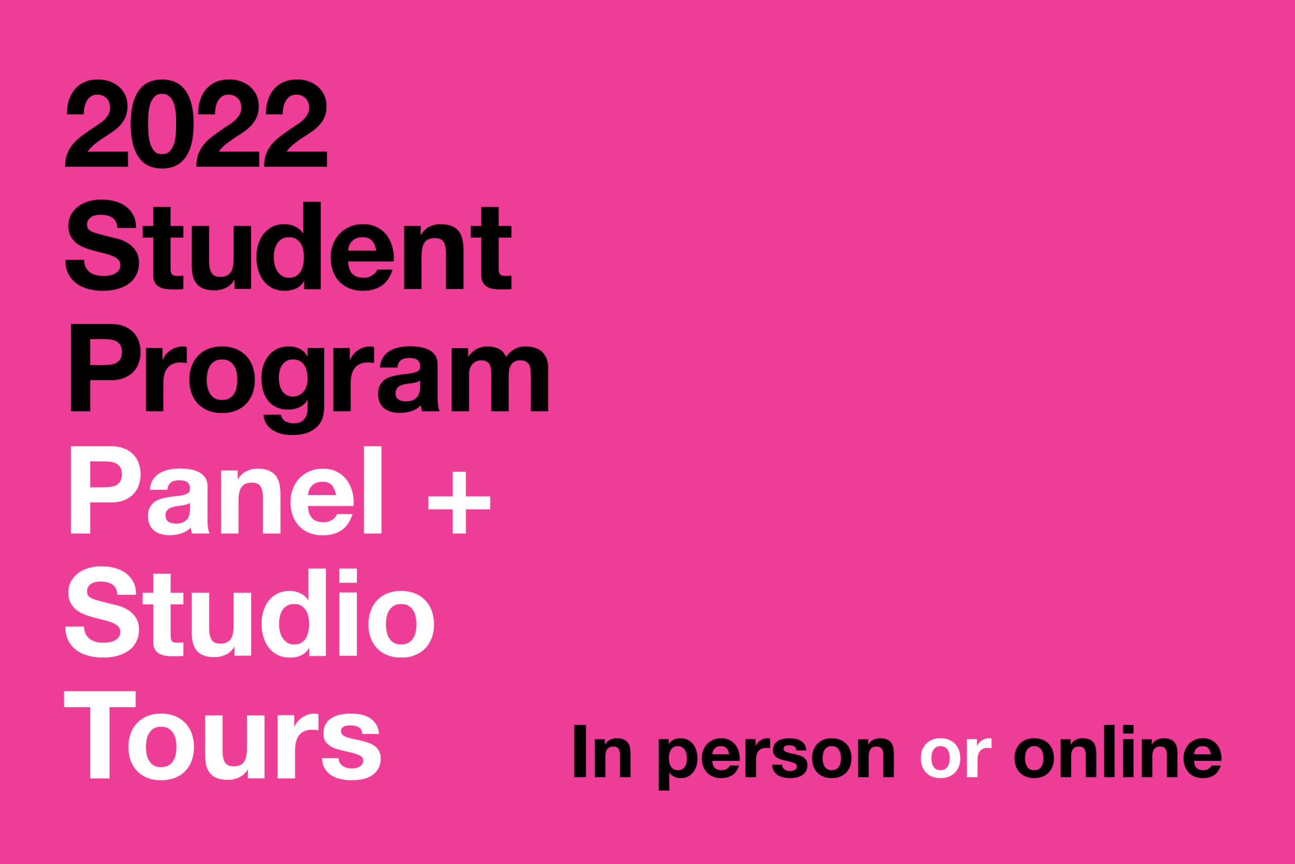 Annual Student Program 2022 - The Architectural League of New York