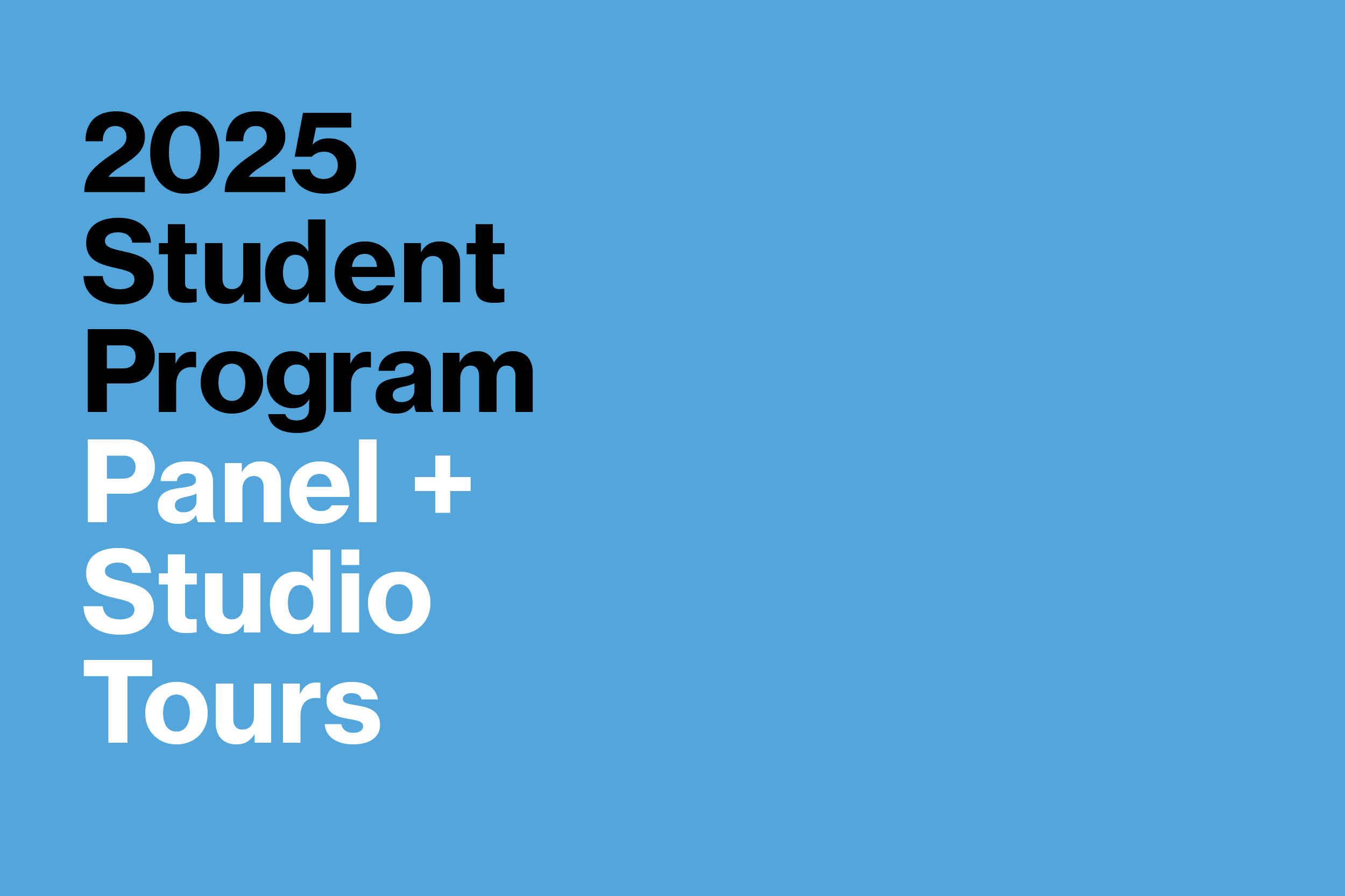 Annual Student Program 2025 - The Architectural League of New York